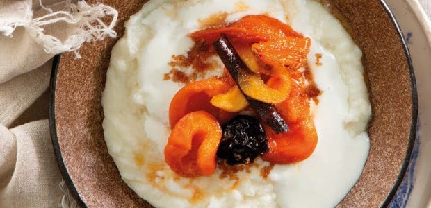 Sweet & Simple Pap with Savory Stewed Fruit — Aubergine Foods
