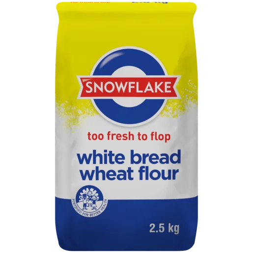 Snowflake White Bread Wheat Flour 2.5kg — Aubergine Foods