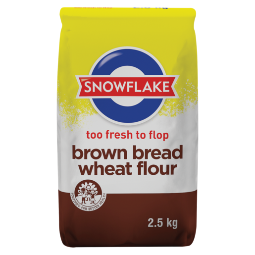 Snowflake Brown Bread Wheat Flour 2.5kg — Aubergine Foods
