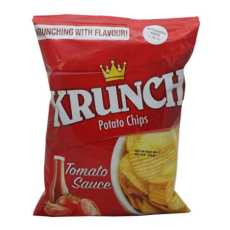 Krunch Tomato Sauce Potato Chips, 125g — Aubergine Foods