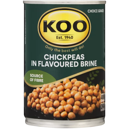 KOO Chickpeas In Brine, 400g — Aubergine Foods