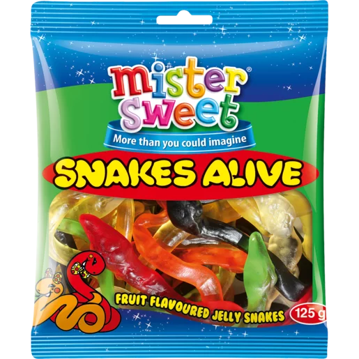 Mister Sweet Snakes Alive Sweets 125g — Aubergine Foods