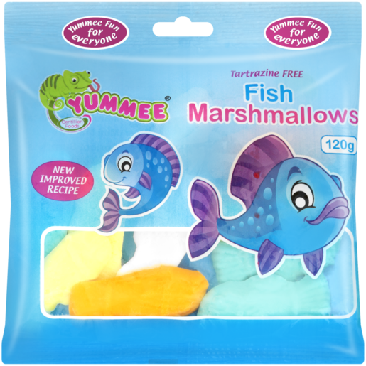 Yummee Marshmallow Fish, 80g — Aubergine Foods