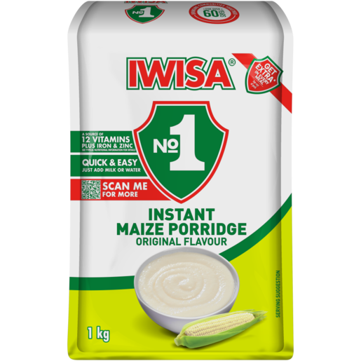 Iwisa Original Instant Breakfast Porridge, 1kg — Aubergine Foods