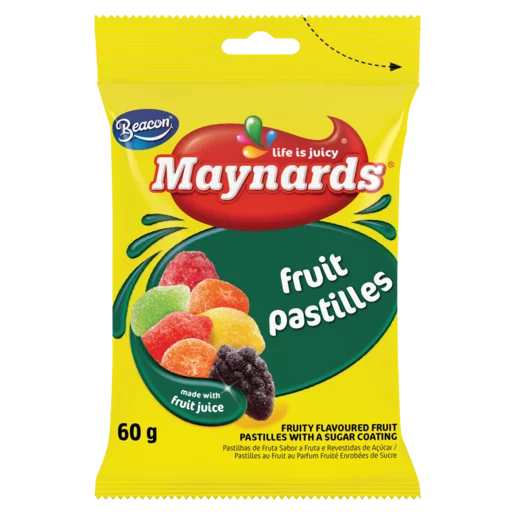 Maynards Fruit Pastilles Sweets 60g — Aubergine Foods