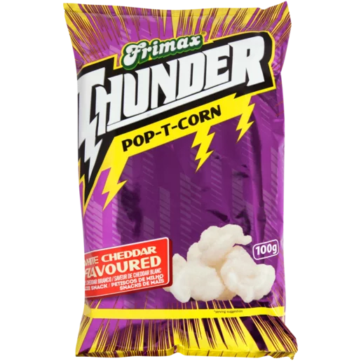 Frimax Thunder Popcorn White Cheddar 100g — Aubergine Foods