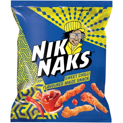 Simba Nik Naks Sweet Chilli Flavored Maize Snack 50g — Aubergine Foods