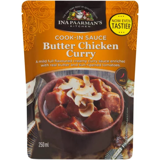 Ina Paarman Butter Chicken Curry Cook-In Sauce 250ml — Aubergine Foods