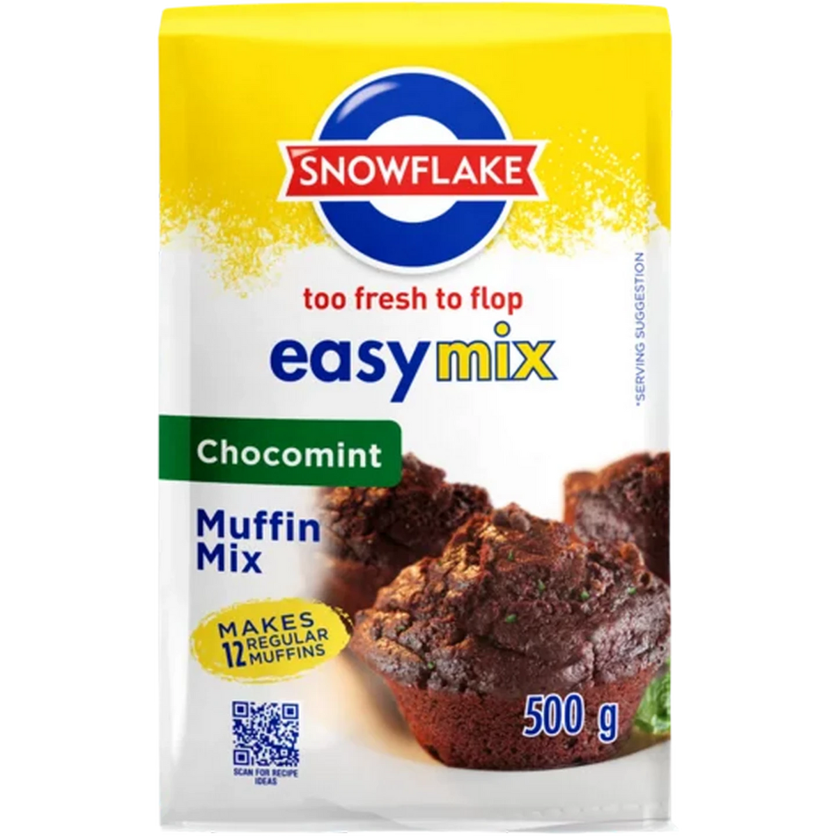 Snowflake Chocomint Muffin Mix 500g — Aubergine Foods