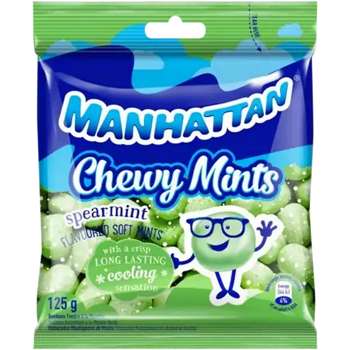 Manhattan Spearmint Flavoured Chewy Mints 125g — Aubergine Foods