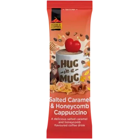 Hug In A Mug Salted Caramel & Honeycomb Cappuccino 24g — Aubergine Foods
