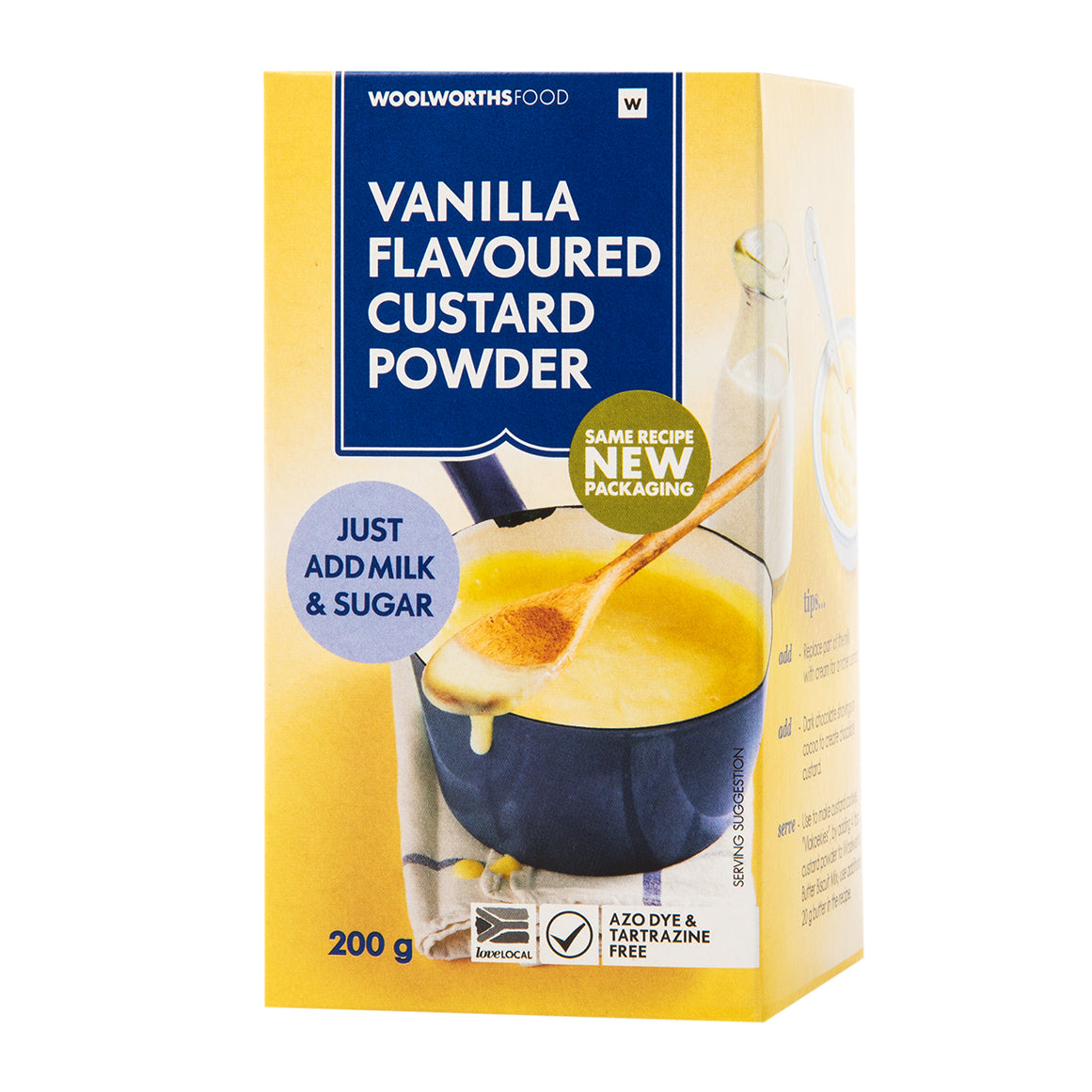 Woolworths Vanilla Flavored Custard Powder 200g — Aubergine Foods