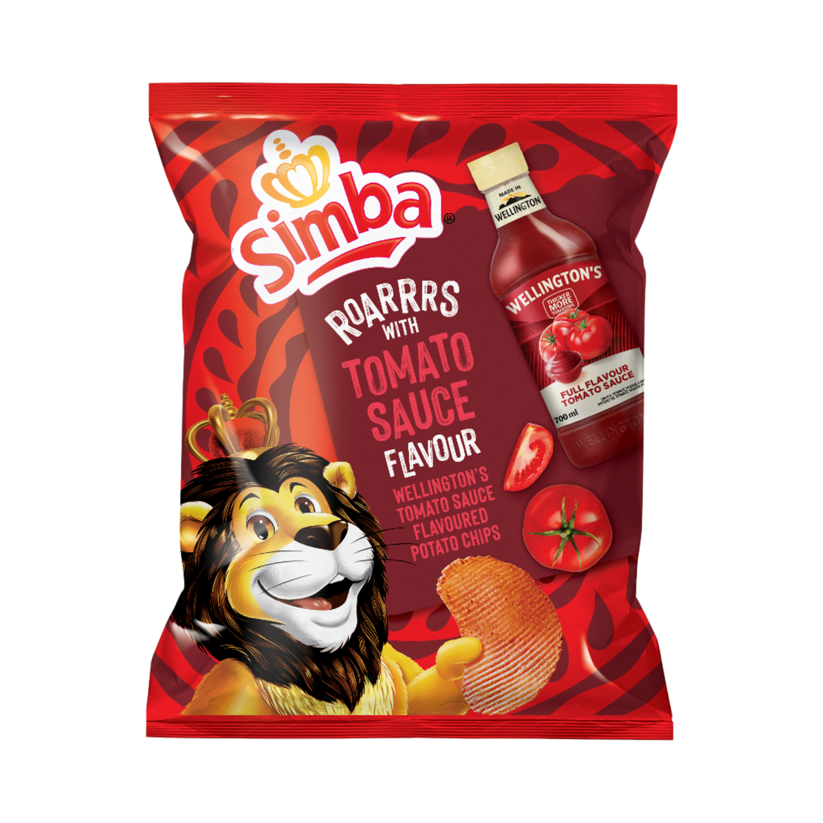 Simba Wellington's Tomato Sauce Flavored Potato Chips 120g — Aubergine ...