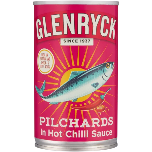 Glenryck Pilchards in Hot Chilli Sauce 155g — Aubergine Foods