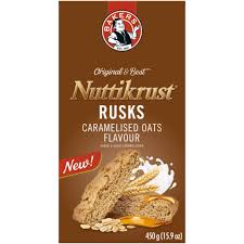 Bakers Nuttikrust Biscuits Flavour Rusks 450g — Aubergine Foods