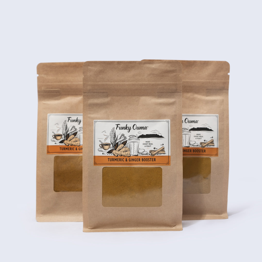 Funky Ouma Tumeric & Ginger Booster 150g — Aubergine Foods