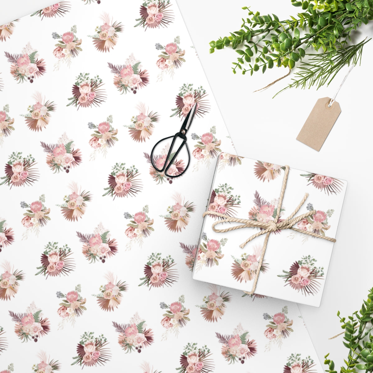 Dried Protea Wraping Paper, 2 Rolls — Aubergine Foods