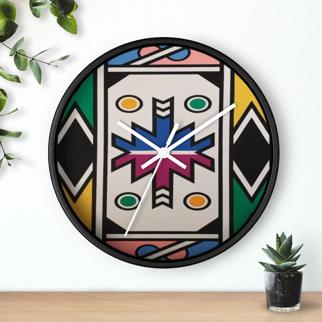 Abstract Afrikaans Wall clock — Aubergine Foods