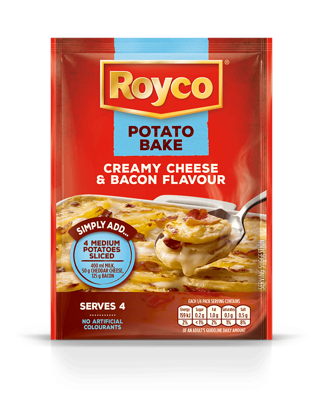 Royco Potato Bake Creamy Cheese & Bacon, 40g — Aubergine Foods