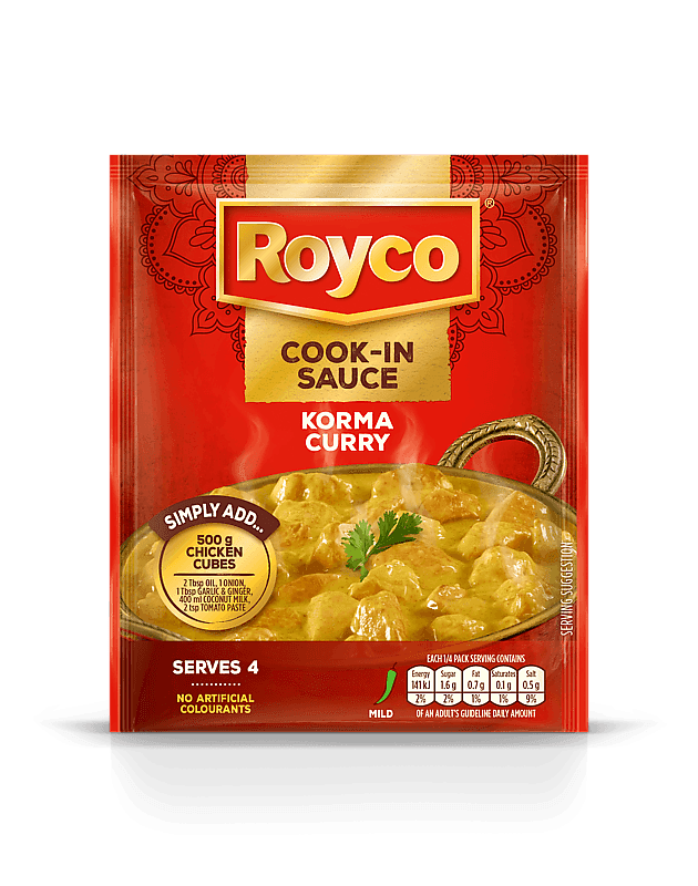 Royco Korma Curry Dry Cook-In Sauce, 41g — Aubergine Foods