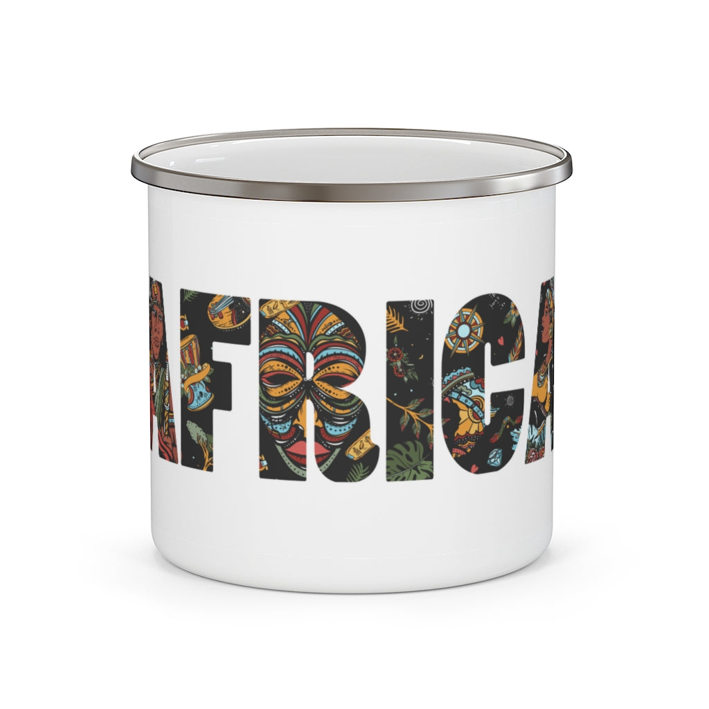 Tribal Africa Camping Mug — Aubergine Foods