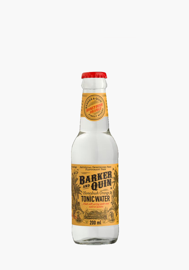 Barker and Quin Honeybush Orange Tonic Water, 4x200ml — Aubergine Foods