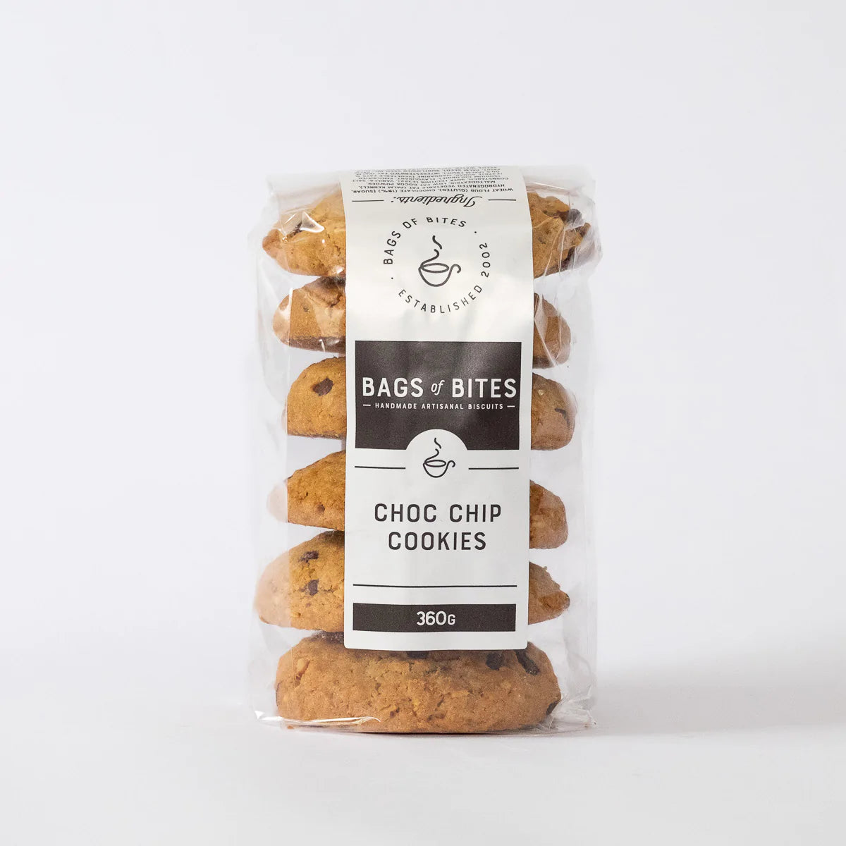 Bags of Bites Choc Chip Cookies, 360g — Aubergine Foods