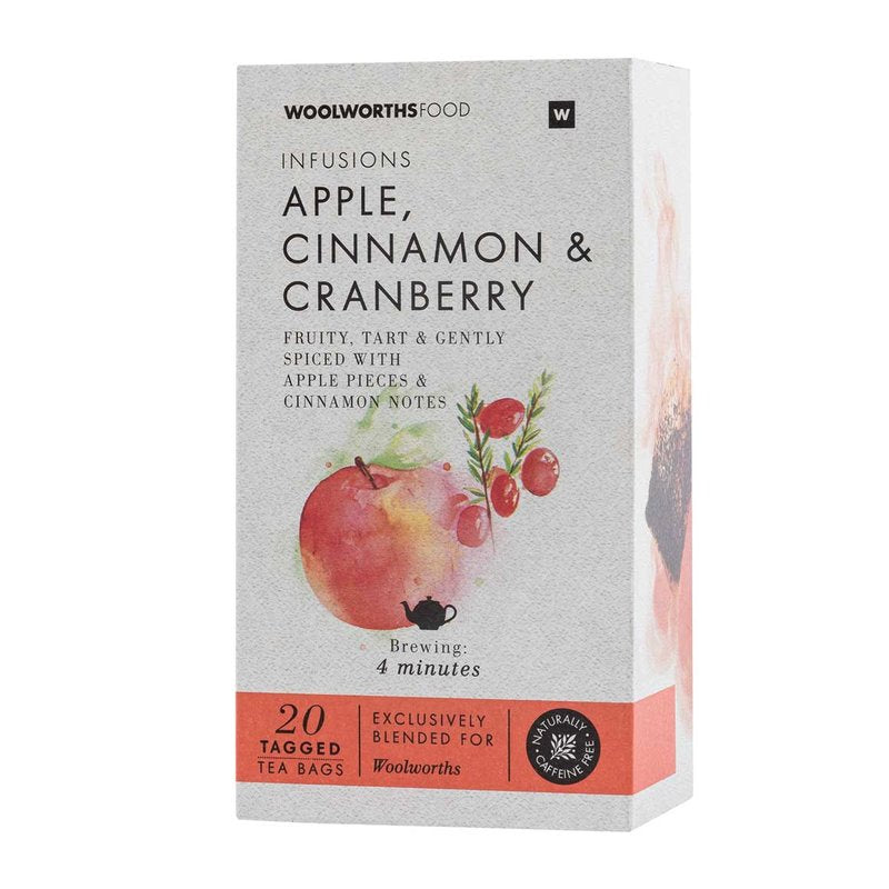 Woolworths Cranberry Cinnamon Tea, 20 bags — Aubergine Foods