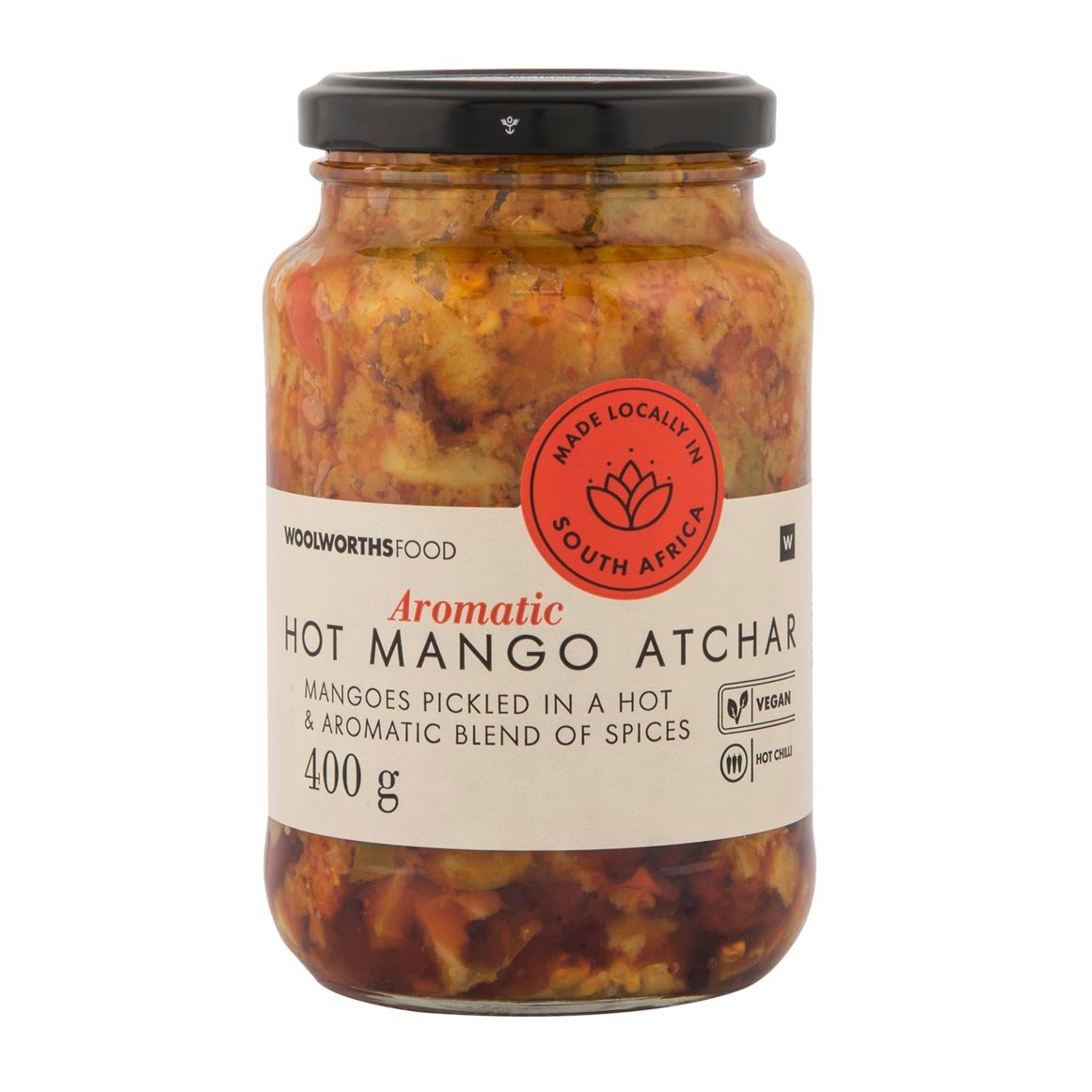 Woolworths Hot Mango Atchar 400 g — Aubergine Foods