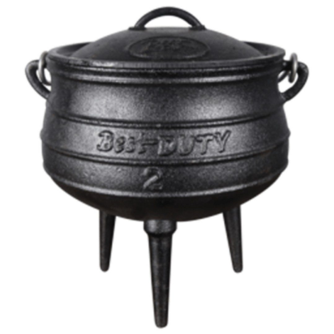 Best Duty 3-Legged Cast Iron Potjie Cooker — Aubergine Foods