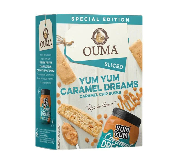 Ouma Rusk Yum Yum Caramel, 450g — Aubergine Foods