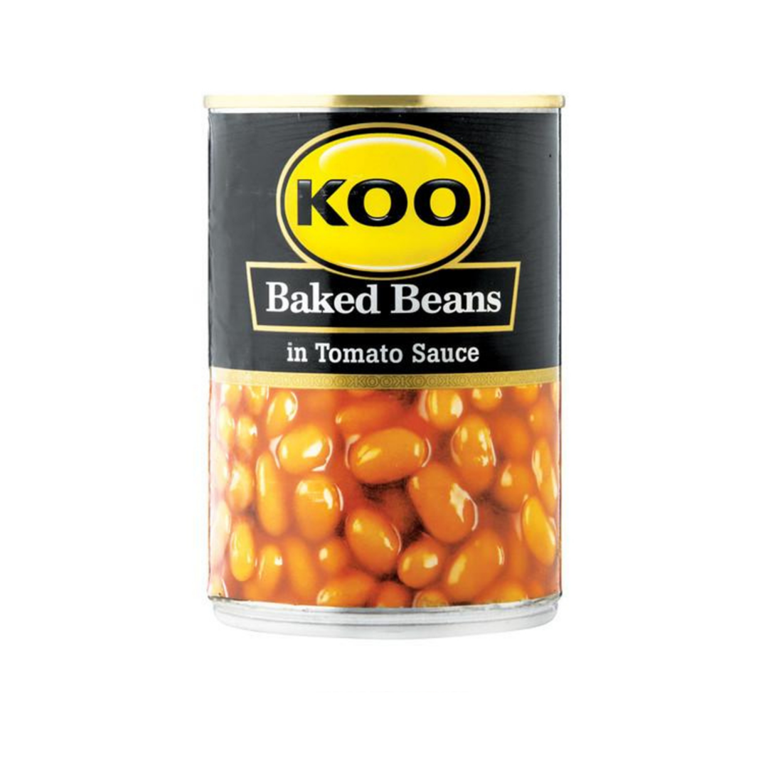 KOO Baked Beans in Tomato Sauce, 410g — Aubergine Foods