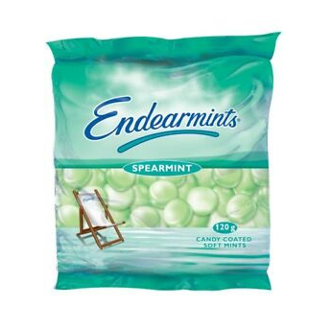 Endearmints Spearmint Candy Coated Soft Mints 100g — Aubergine Foods
