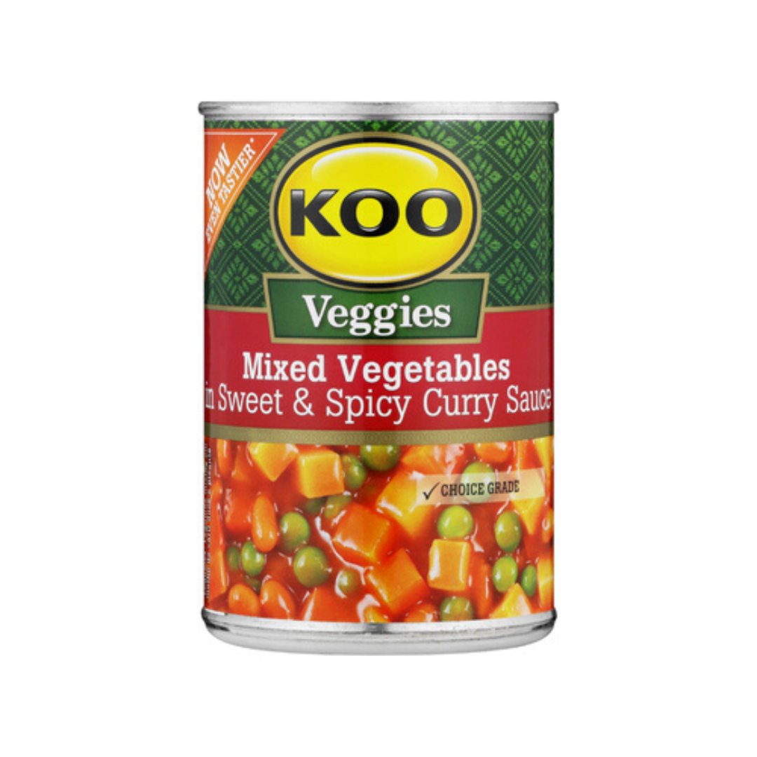 KOO Mixed Vegetable Sweet & Spicy Curry Sauce, 420g — Aubergine Foods