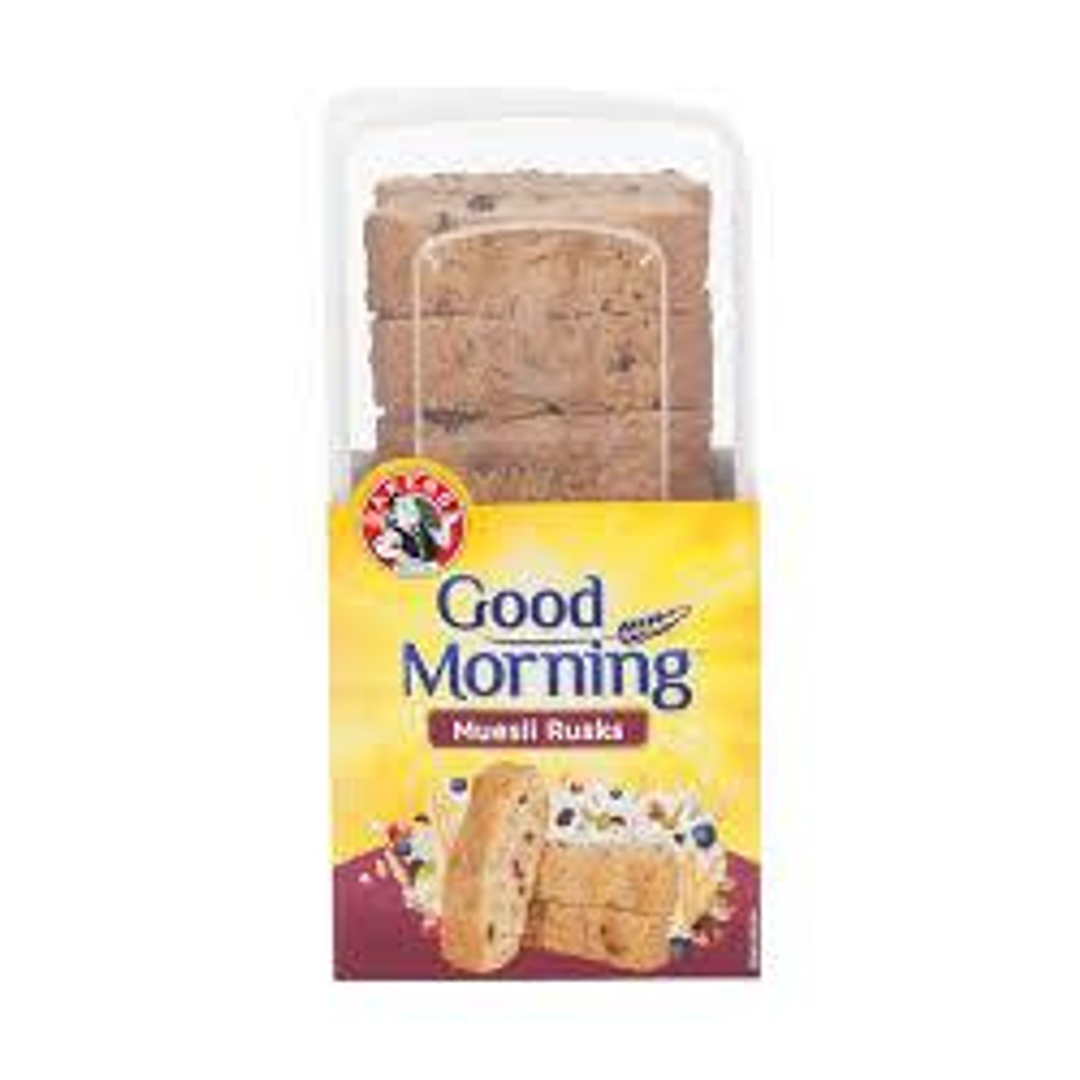 Bakers Good Morning Muesli Rusks, 450g — Aubergine Foods