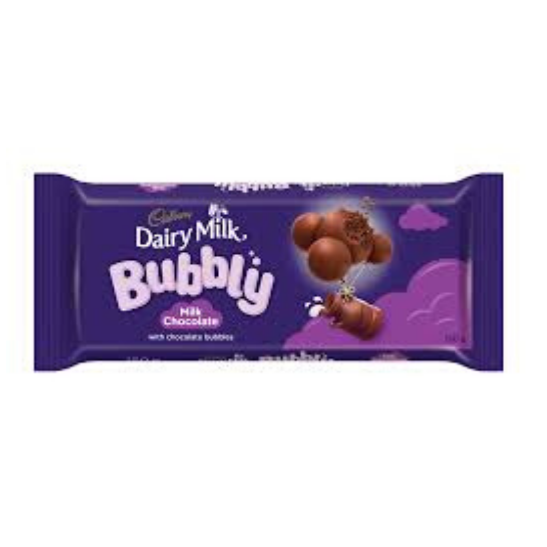Cadbury Dairy Milk Bubbly Milk Chocolate, 90g — Aubergine Foods