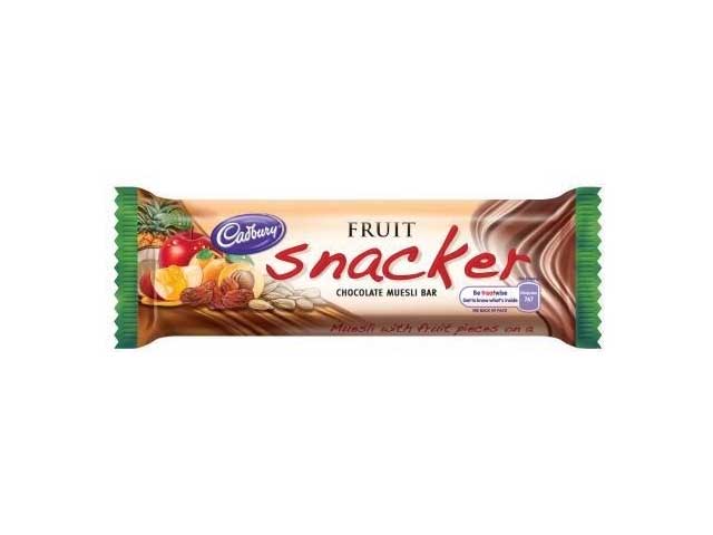 Cadbury Chocolate Muesli Bar Fruit Snacker, 45g — Aubergine Foods