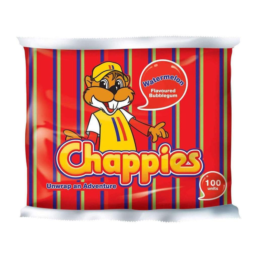 Chappies Watermelon Flavoured Bubblegum 100 Pack — Aubergine Foods