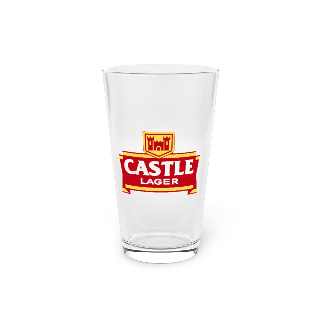 Castle Lager Pint Glass, 16oz — Aubergine Foods