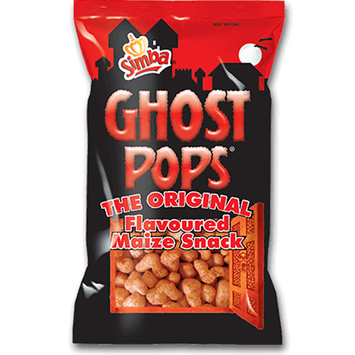 Simba Ghost Pops The Original Flavored Maize Snack 100g — Aubergine Foods